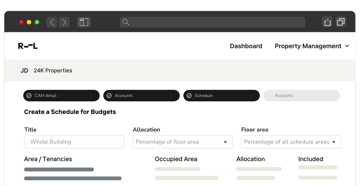 Commercial Property Service Charge Budget Management - Re-Leased